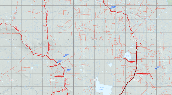 NE BC / NW Alberta Oilfield Wall Map - 71"W x 90"H – CartoGraphix